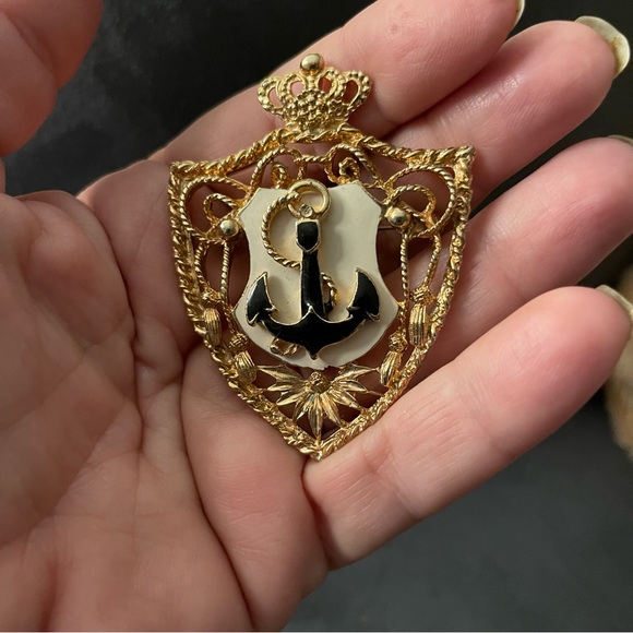 Vintage | Jewelry | Large Naval Themed Brooch | Poshmark